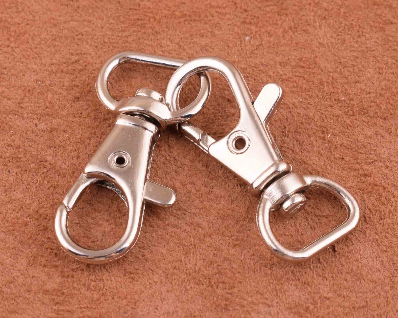 Silver Metal Swivel Snap Hook Lobster Claw Clasp by - Etsy