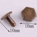 Hexagon Shape Metal Rivets,double Cap Rivets 10mm Rivets and Studs,iron ...