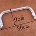 Aluminum Tubular Internal Hinge Bag Frame Purse Frame,20*9cm Rectangle ...