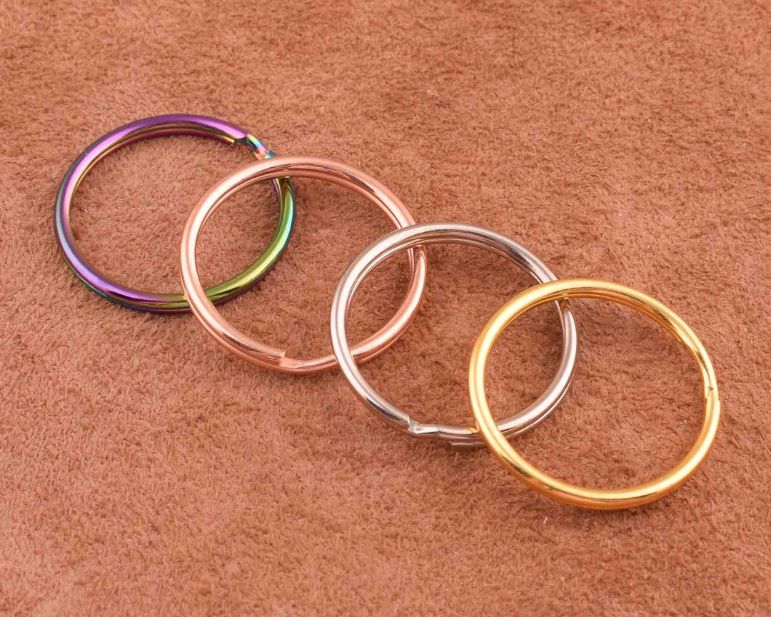 25mm Large Keychain Rings Split Ring Silver Key Chain Key Ring,split ...
