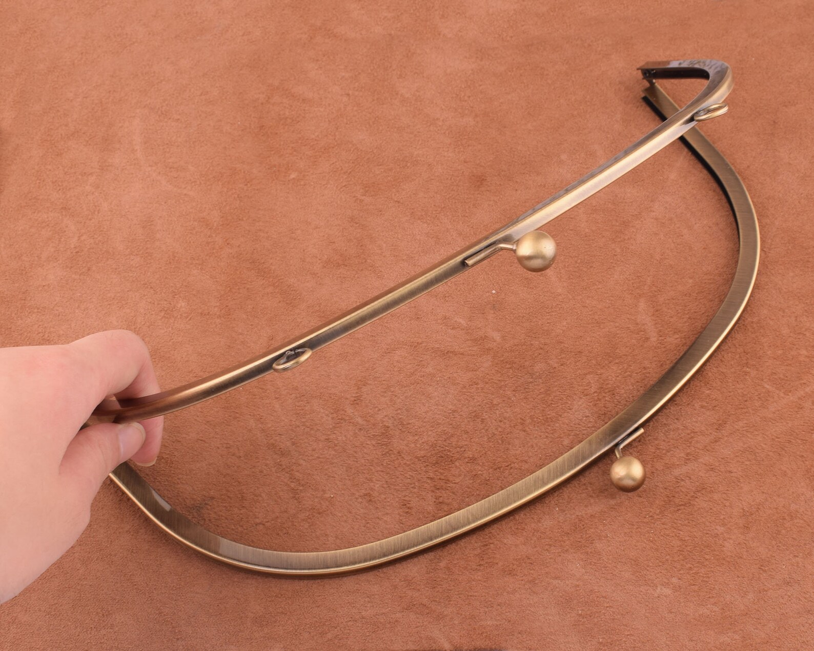 Large Bronze Purse Frame Glue in Purse Frame With Two Loops 28*16cm ...