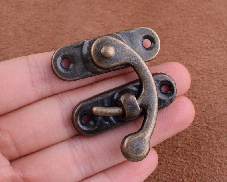 Metal Box Locks Bronze Iron Latchrustic Iron Latch With - Etsy