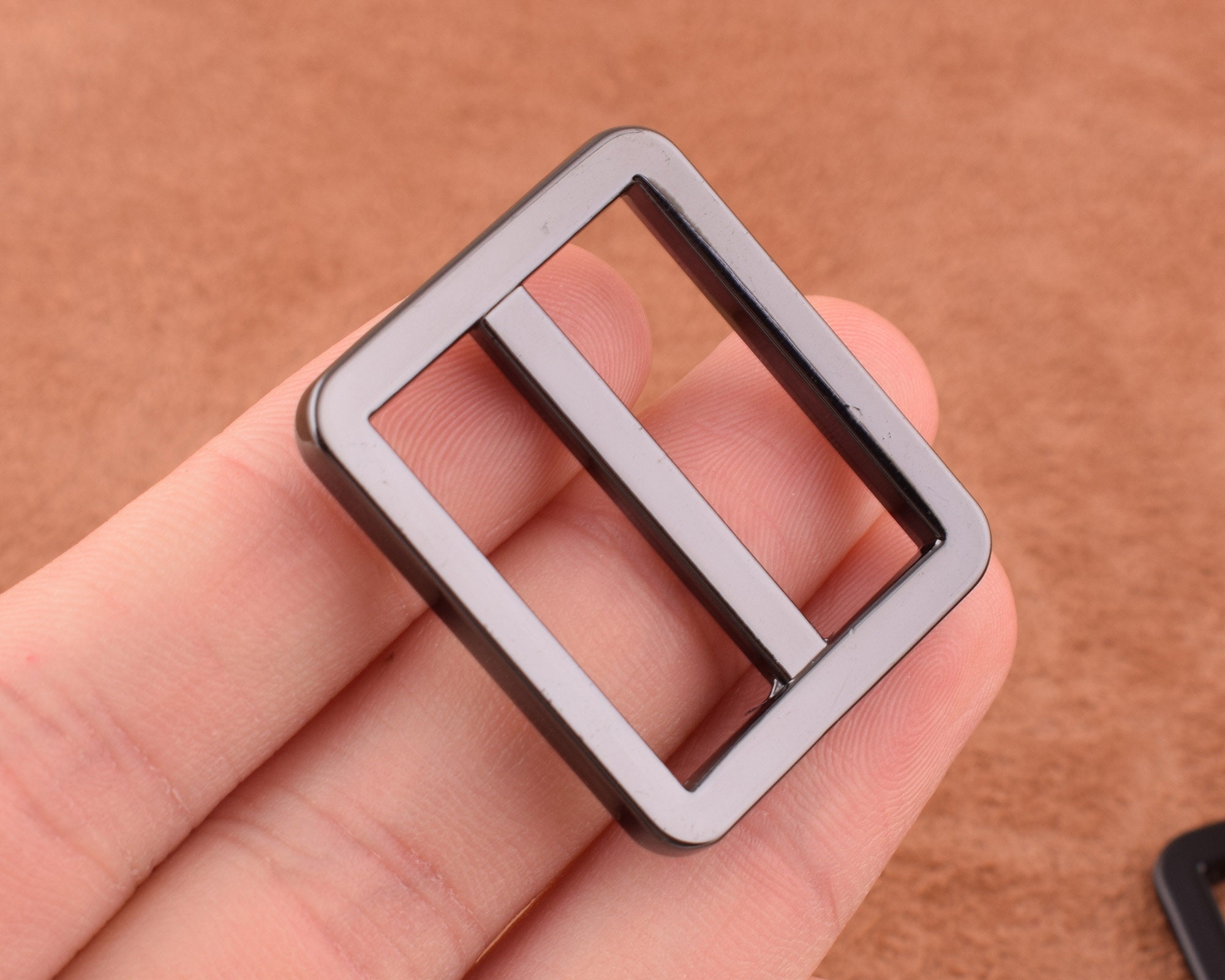 6 Pcs Black Metal Buckle Connector Trim Metal Buckle,1.25 Inch Gunmetal ...