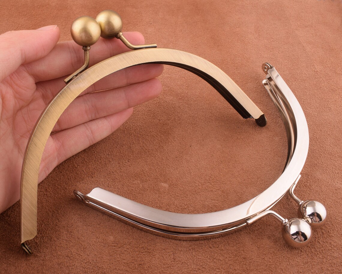 Antique Bronze Retro Purse Frame 17.5*7cm Silver Handbag Purse Frame ...