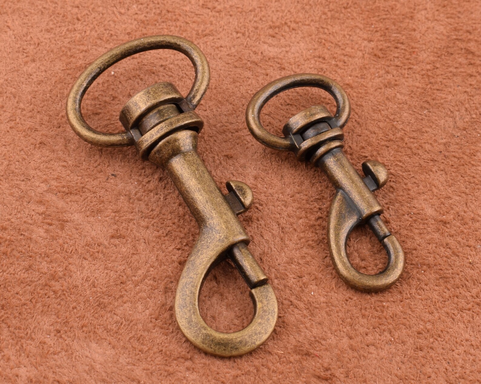 Swivel Lever Snap Hook Bronze Swivel Cliptwo Size Trigger - Etsy