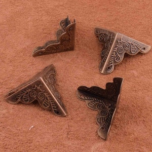 Bronze Metal Box Corner,1 Inch Metal Book Corner,decorative Corner 25 ...