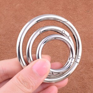 Spring Open O Ring Push Gate Ring,round Spring Buckles Purse Ring ...