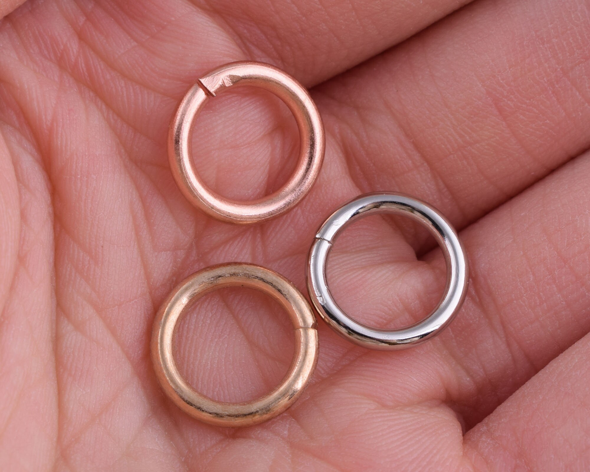 Open Jump Rings 9mm Split Jump Rings charm Connector100pcs | Etsy