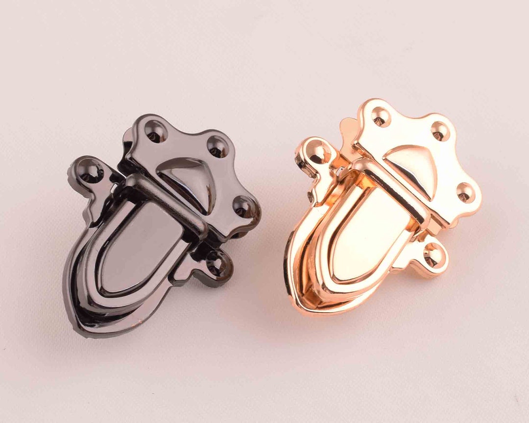 Bag Twist Turn Lock Gunmetal/gold Purse Notions Metal,bag Closure Catch ...