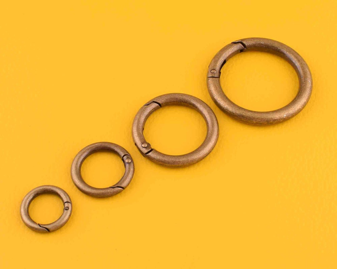 Bronze Spring Hook Push Gate Snap Hook Flat Snap Clasp Metal Clasp for ...