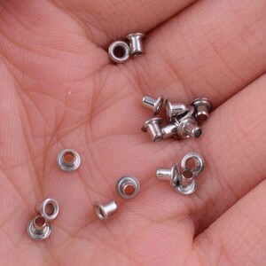 Eyelets Grommets Brass Small Eyelets,1mm Hole Metal Grommets Eyelets ...