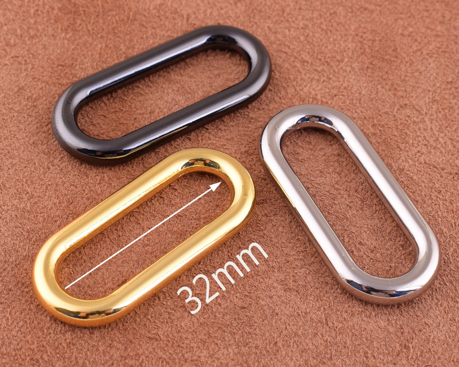 32mm rings/ metal rings/ oval ring/ buckles/bag buckle/ 6pcs | Etsy