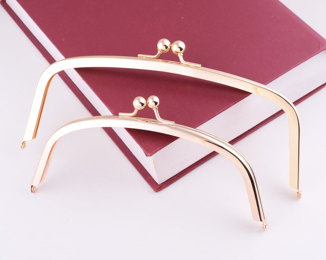 Retro Bronze Purse Frame Large Handle Purse Frame 18/22cm Metal Clutch ...