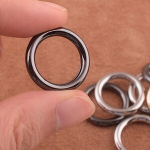 10pcs Steel Metal O Rings NON Welded Metal Loops – Round Formed Rings ...