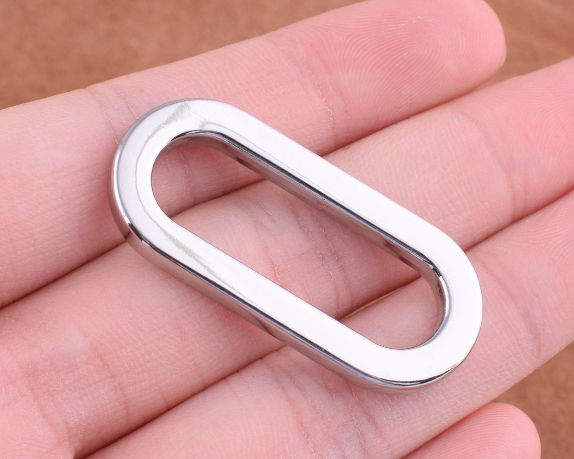 Flat Oval O Rings Purse Rings Silver O Rings Oval Buckle Strap - Etsy