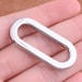 Flat Oval O Rings Purse Rings Silver O Rings Oval Buckle Strap ...