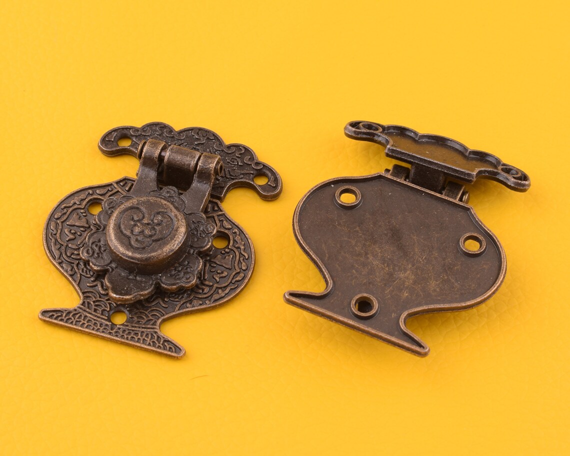 Bronze Clutch Lock/1.5 Inch Latch Lock/clutch Purse Lock/ Tongue Lock ...