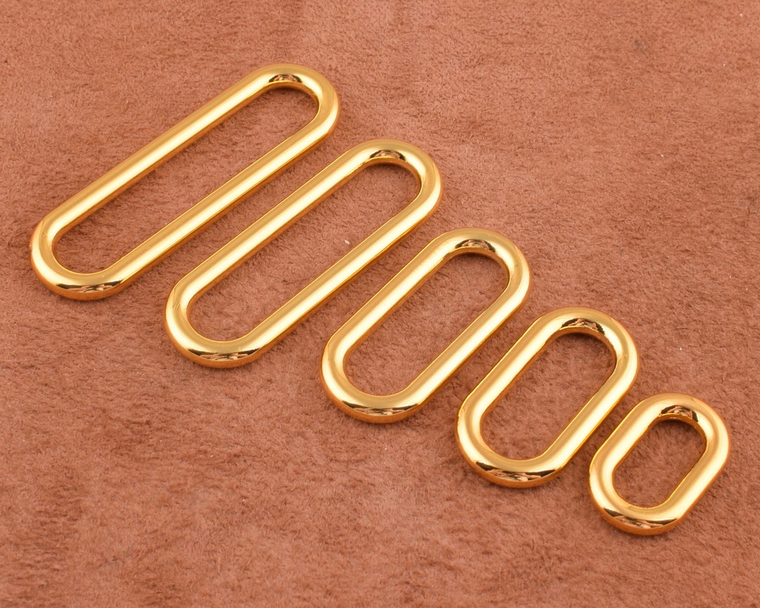 Gold Oval Ring,gold Finish O Shape Rings,bag Purse 0 Rings,small Oval ...