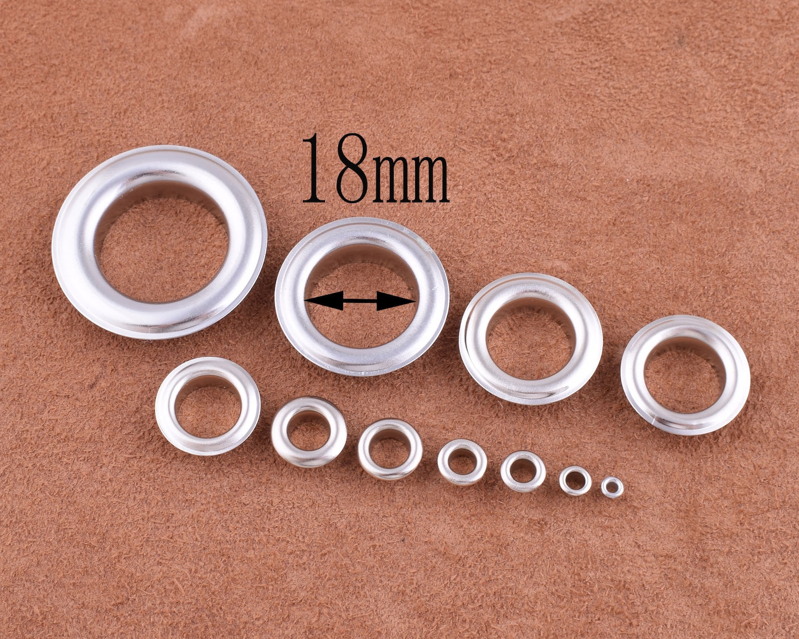 Metal Grommets Eyelets Silver Rapid Eyeletsleather Craft - Etsy