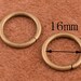 Metal Purse O-ring Non Welded Bronze O Ring Solid Round Ring Craft ...