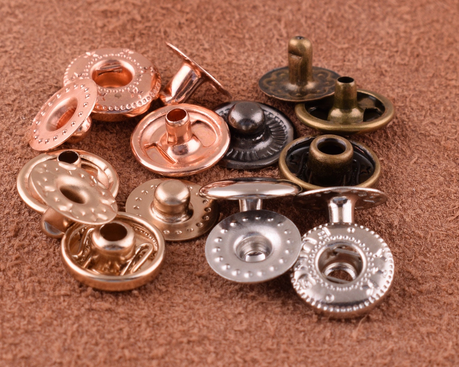 30 Sets 105.5 Mm Copper Metal Rivets Silver Snap Fasteners - Etsy