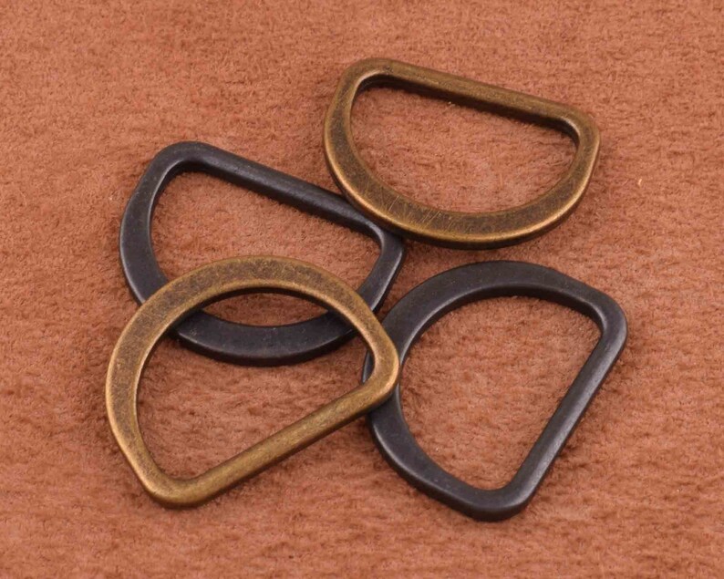 Gunmetal/bronze D Rings 1 Inch 25mm D Ring Buckle Purse Ring - Etsy