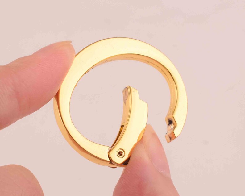 Metal Spring Oval Rings,oval Purses Snap Hooks,oval Carabiner Snap Clip ...