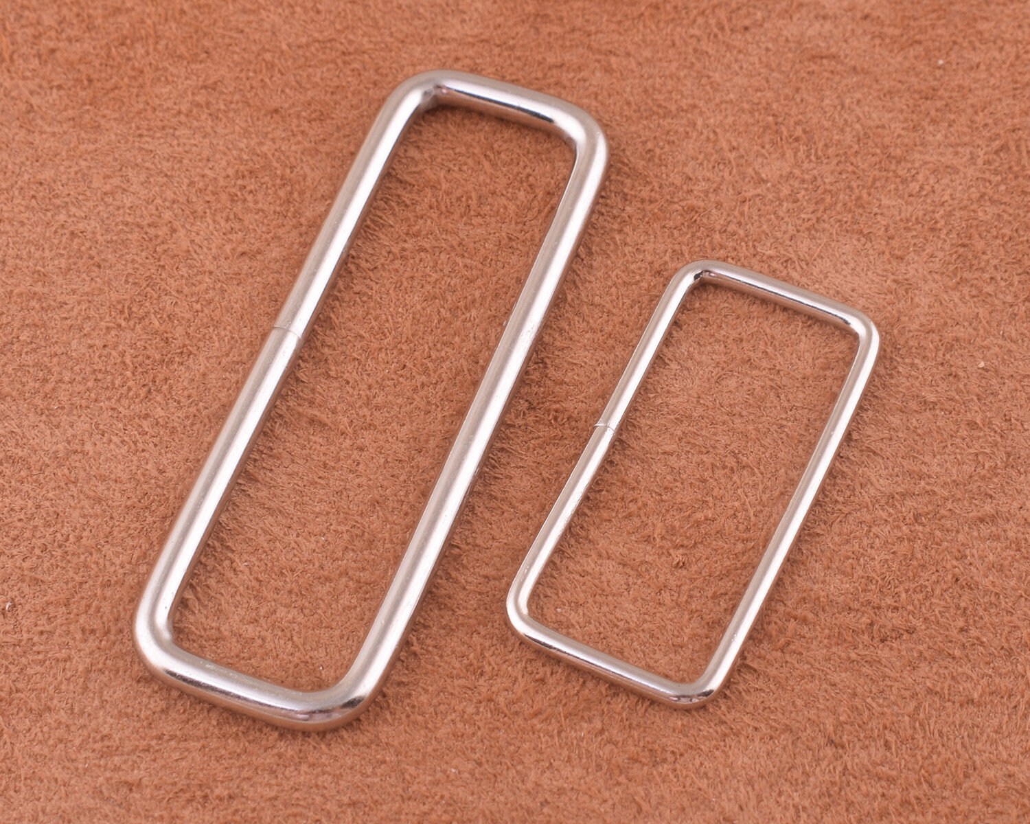 2 inch silver rectangle rings 1.25 inch belt fastener/strap | Etsy