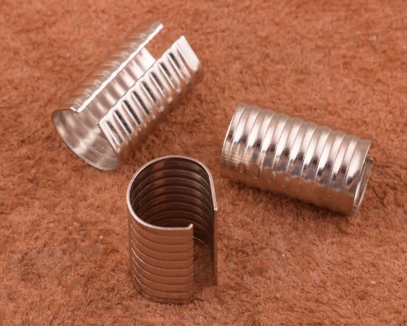 Silver Ribbon Clamps End Clips 14mm Metal Clips Connectors - Etsy