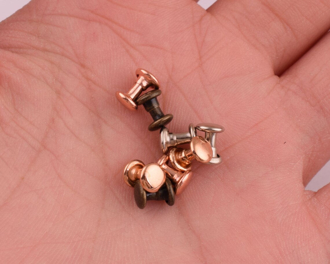 Double Cap Metal Rivets Cap Rivets 556mm Leather Cap Rivets - Etsy