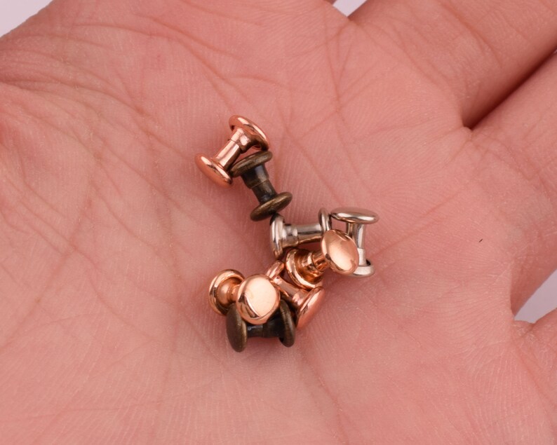 Double Cap Metal Rivets Cap Rivets 556mm Leather Cap Rivets - Etsy