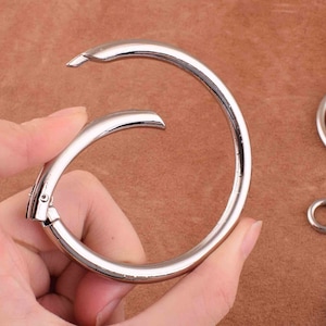 Silver Spring Buckle Spring Clasp Oval Snap Hook Metal Snap Clasp ...