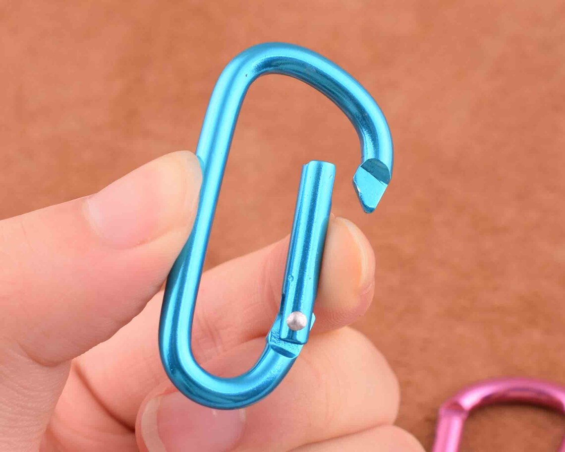 Carabiner Clasp 10 Pcs Climbing Key Chain Clip Clasps Loop - Etsy