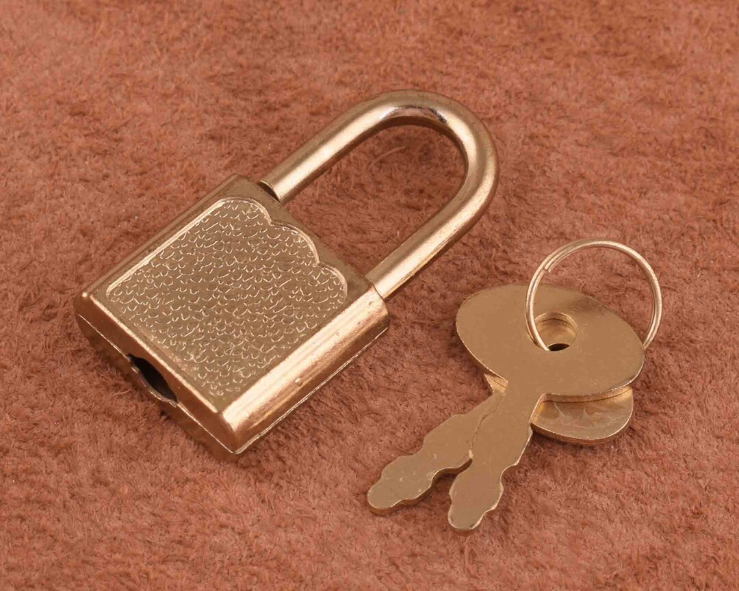 Vintage Diary Lock Light Gold Tone Lock Small Industrial Metal Lock,33 ...