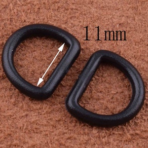 Black Plastic D Rings 11mm D Rings Finding Strap D Ring Ribbon D Ring D ...
