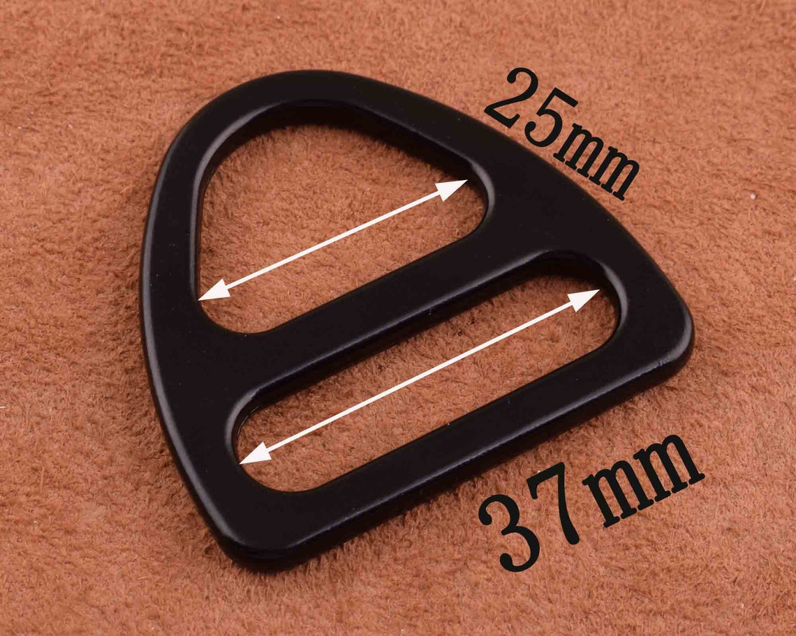 Metal Adjuster Triangle Ring With Bar Swivel Clip D Dee Buckles Nickel ...