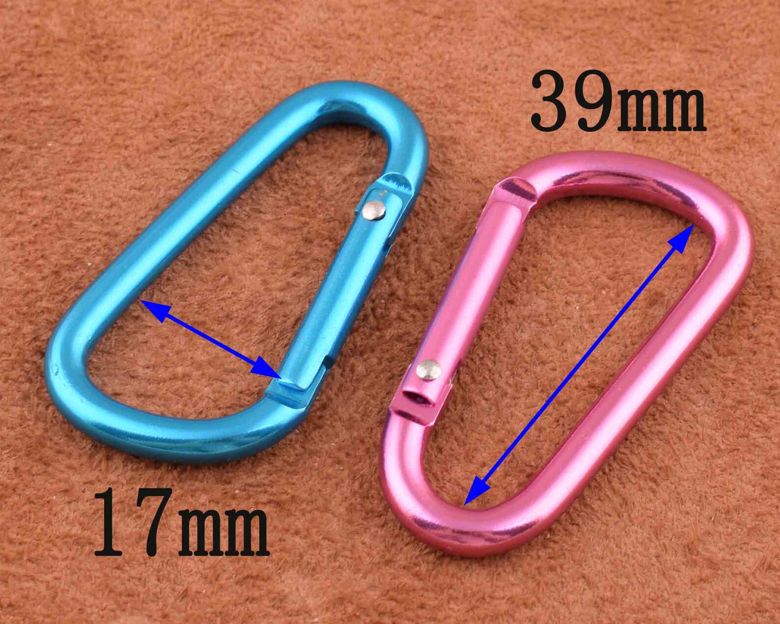Carabiner Clasp 10 Pcs Climbing Key Chain Clip Clasps Loop - Etsy