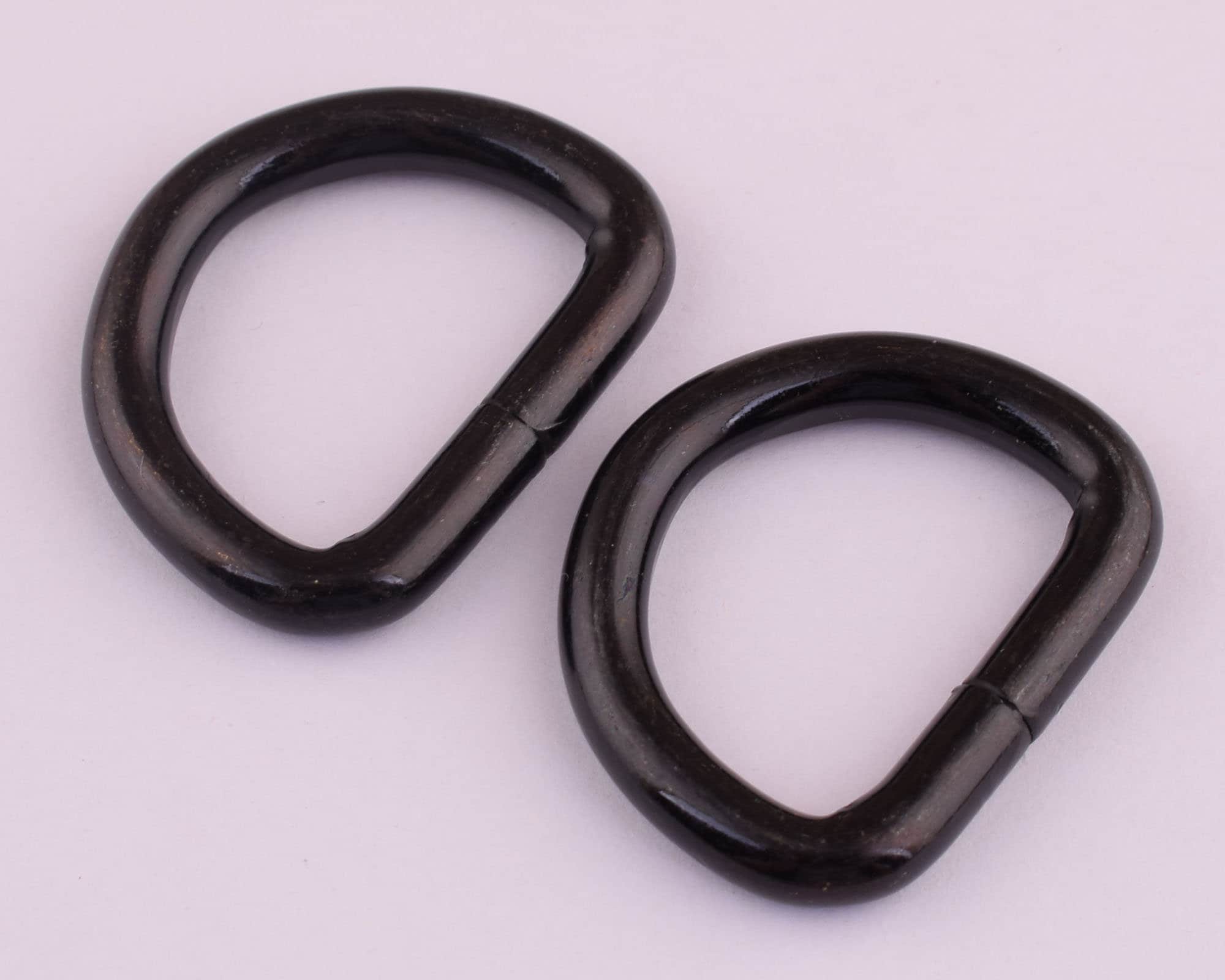 Black D ring 1 Inch Inner Diameter Iron Non-welded D | Etsy