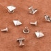 Silver Pyramid Rapid Rivetpyramid Square Rivet Studs7mm Glam - Etsy