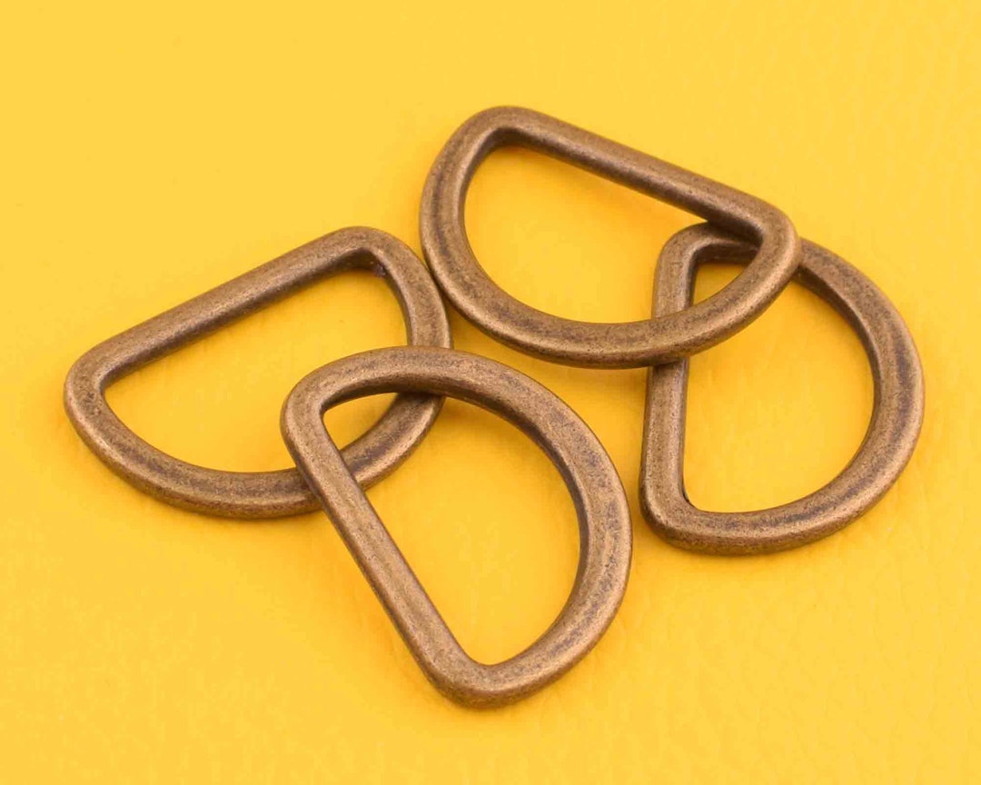 6pcs D-ring 3/4 Inch 20mm,bronze D-ring Findings Metal Non-welded D ...
