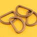 6pcs D-ring 3/4 Inch 20mm,bronze D-ring Findings Metal Non-welded D ...