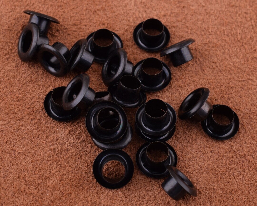 Mini Gunmetal Eyelet 100pcs 4mm Round Grommet Eyelets for Bag /handbag ...