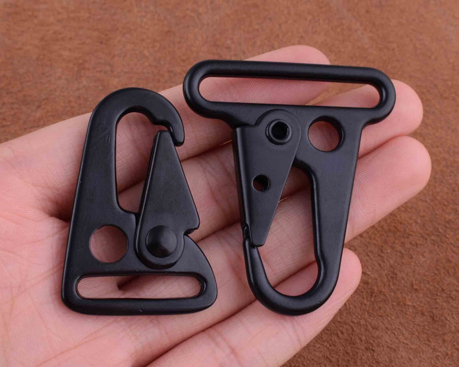 Black Clip Hooks1.5'' and 1'' Metal Snap Hook - Etsy