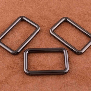 Gunmetal Rectangle Ring,rectangular Wire Loops/40*23mm Rings Strap Ring ...