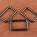 Gunmetal Rectangle Ring,rectangular Wire Loops/40*23mm Rings Strap Ring ...