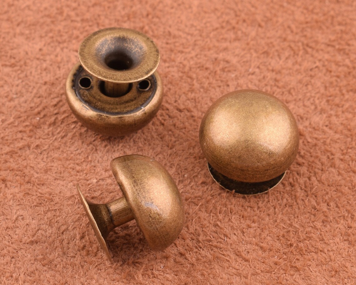 20set single cap rivets 1210mm big rivets bronze Rapid rivets | Etsy