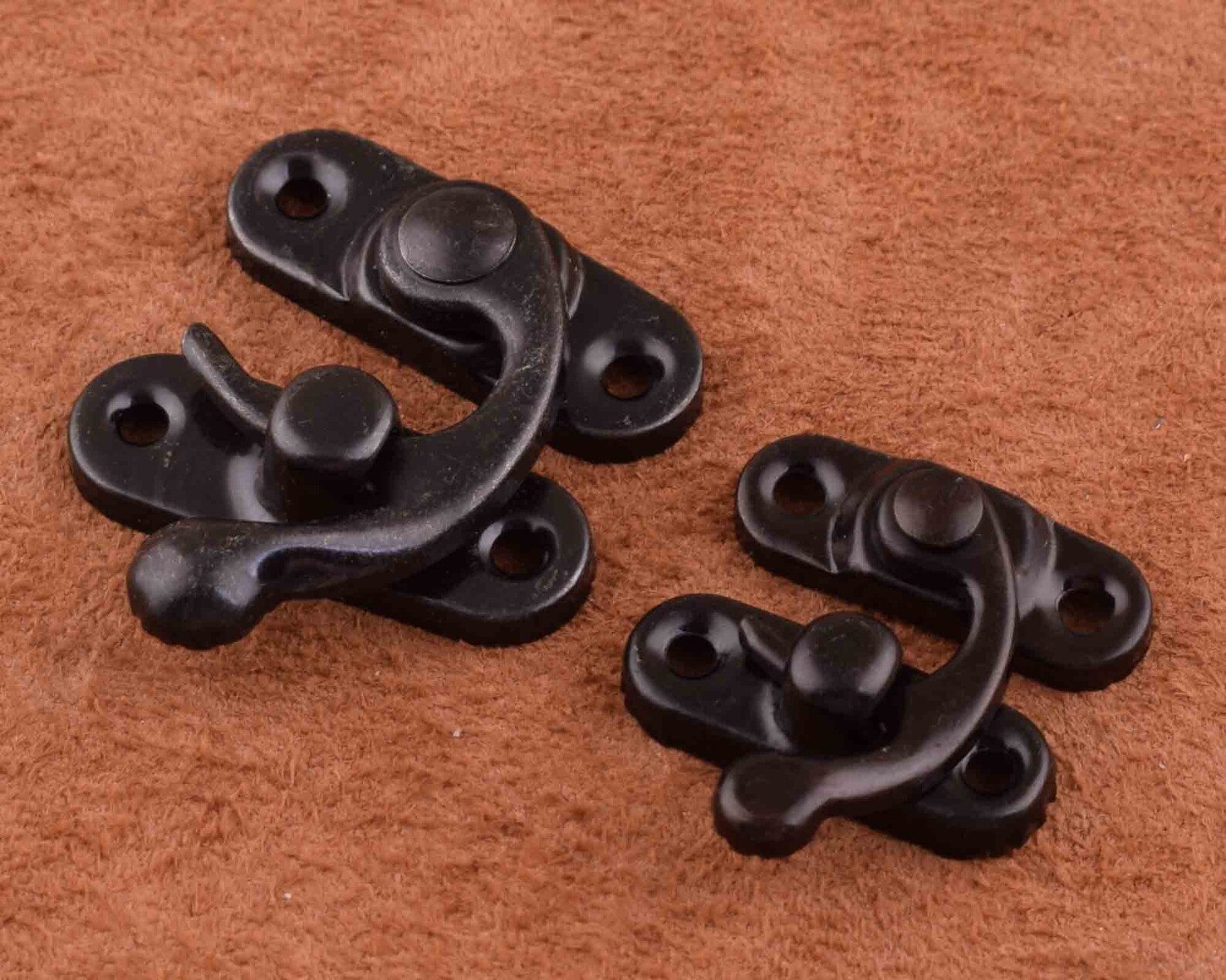 20 Sets Small Hasps Box Lock Catch Latches Iron Buckle Ruler - Etsy