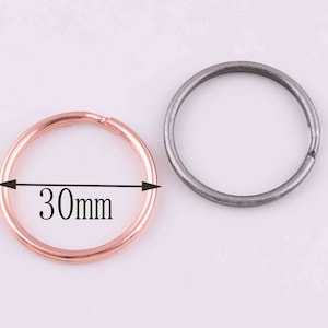 30mm Round Split Ring,iron Circle Key Ring,solid Keychain Ring Round ...