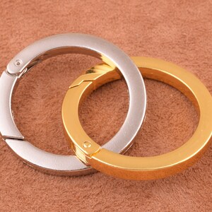 1.25 Inch Gold/silver Flat Spring Hook 4pcs 33mm Push Gate Snap Hook ...