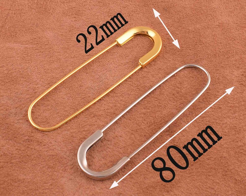 Metal Craft Safety Pins8022mm Safety Pins - Etsy